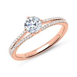 Brilladia 750er Roségold Ring mit Diamanten