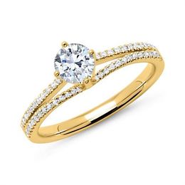 Brilladia Ring 585er Gold mit Diamanten