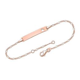 UNIQUE Armband aus 375er Roségold mit Herz gravierbar