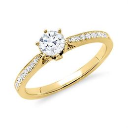 Brilladia Ring 750er Gold für Diamanten