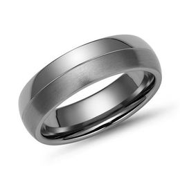UNIQUE Ring Titan 6mm Breite matt & glänzend