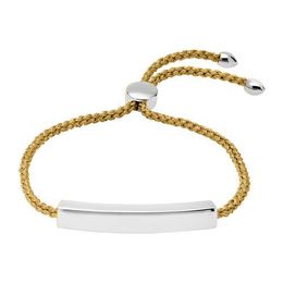 UNIQUE Gravur Armband aus 925er Silber Gold metallic-Band