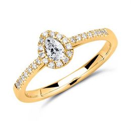 Brilladia Ring 585er Gold mit Diamanten