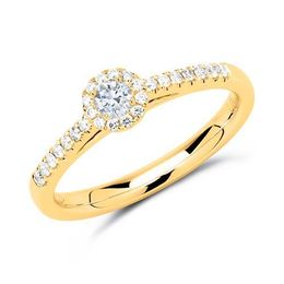 Brilladia Ring 750er Gold mit Diamanten