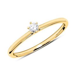 Brilladia Ring aus 14K Gold mit Diamant 0,10 ct.