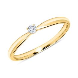 Brilladia Ring aus 585er Gold mit Diamant 0,05 ct.