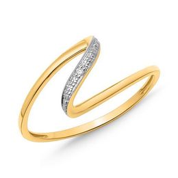 UNIQUE Ring 585er Gelbgold Diamant 0,0052 ct.