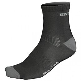 ENDURA - Baabaa Merino Sportsocken - Radsocken Unisex S/M | EU 37-42 grau/schwarz