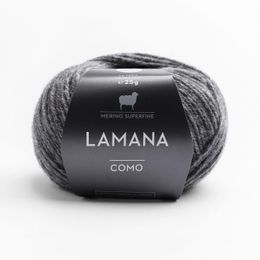 Como von lamana, Schiefergrau, aus Schurwolle