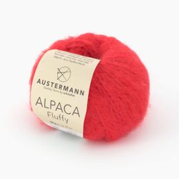 Alpaca Fluffy von Austermann , Rot, aus Schurwolle