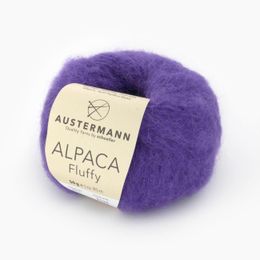 Alpaca Fluffy von Austermann , Lila, aus Schurwolle