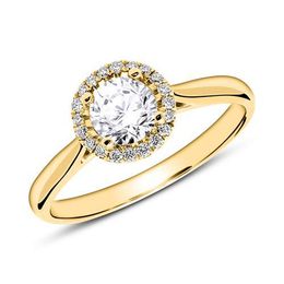 Brilladia Ring aus 585er Gold mit Brillanten