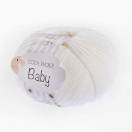 Cool Wool Baby, 50 g von Lana Grossa, Wei&szlig;, aus Schurwolle