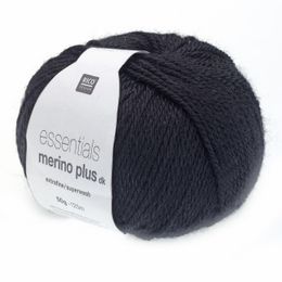 Essentials Merino Plus dk von Rico Design, Schwarz, aus Polyacryl
