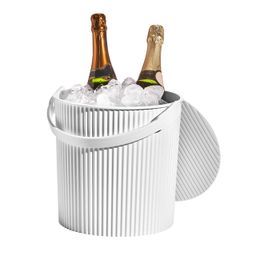 Hachiman Omnioutil Eimer L, Multifunktions-Bucket, 10 l, outdoorgeeignet, bis 150 kg, weiß