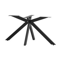 Möbel Kraft Tischgestell 2er-Set Tuxa massiv - schwarz - Metall - 72 cm - 72 cm - 150 cm - Möbel Kraft
