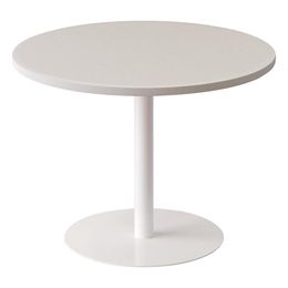 Lounge-Tisch, rund, Ø 800 mm, weiß