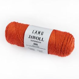 Sockenwolle JAWOLL Superwash von Lang Yarns, Braunorange, aus Schurwolle