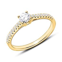 Brilladia 18K Goldring mit Diamanten