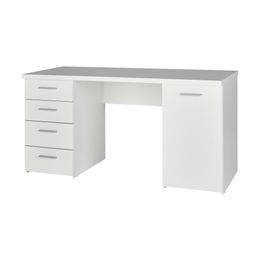 Schreibtisch Nil - weiß - 145 cm - 76 cm - 60 cm - Sconto