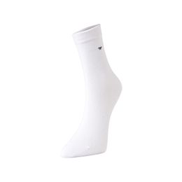 Tom Tailor Unisex Socken im Dreierpack, weiß, Textprint, Gr. 23-26