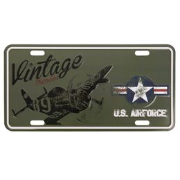 Nummernschild US Style mit Druck Vintage Series US Airforce