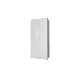 Kleiderschrank Malta - weiß - 80 cm - 185 cm - 54 cm - Sconto