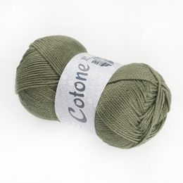 Cotone Uni von Lana Grossa, Oleandergr&uuml;n, aus Baumwolle