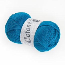 Cotone Uni von Lana Grossa, Petrolblau, aus Baumwolle