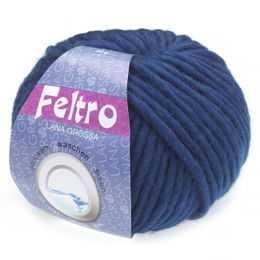Feltro Uni - Filzwolle von Lana Grossa, Petrol, aus Schurwolle