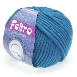 Feltro Uni - Filzwolle von Lana Grossa, T&uuml;rkis, aus Schurwolle