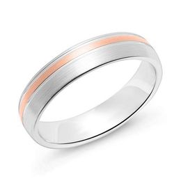 UNIQUE Herrenring aus Sterlingsilber, rosévergoldet