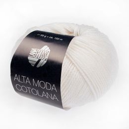 Alta Moda Cotolana von Lana Grossa, Wei&szlig;, aus Schurwolle