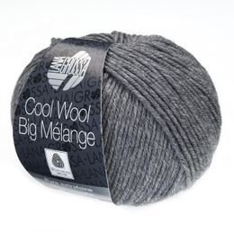 Cool Wool Big von Lana Grossa, Dunkelgrau meliert, aus Schurwolle