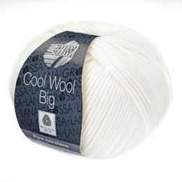 Cool Wool Big von Lana Grossa, Rohwei&szlig;, aus Schurwolle