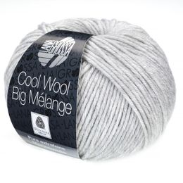 Cool Wool Big von Lana Grossa, Hellgrau meliert, aus Schurwolle