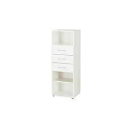 Regal Multischrank-System - weiß - 45 cm - 126 cm - 40 cm - Sconto