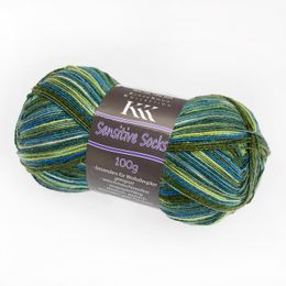 Sockenwolle Sensitive Socks von KKK, Gr&uuml;n-Color, aus Polyacryl