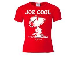 logoshirt T-Shirt 'Snoopy - Peanuts' Jungen Gr&ouml;&szlig;e 140/152 rot / wei&szlig;