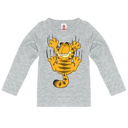logoshirt Longsleeve 'Garfield' Jungen Gr&ouml;&szlig;e 92 grau