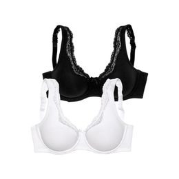 Petite Fleur BH Damen Gr&ouml;&szlig;e 85 schwarz / wei&szlig;