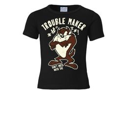 logoshirt T-Shirt 'Tasmanischer Teufel Taz - Looney Tunes' Jungen Gr&ouml;&szlig;e 92 elfenbein / pueblo / schwarz