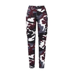 Urban Classics Cargohose Damen Größe 38 anthrazit / dunkelgrau / burgunder / weiß