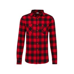 Urban Classics Hemd Herren Größe XS rot / dunkelrot / schwarz