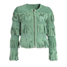 Maze Lederjacke 'Zaria' Damen Gr&ouml;&szlig;e XL mint