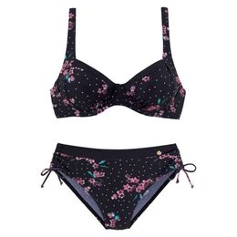 Lascana Bikini 'Wire Osaka' Damen Gr&ouml;&szlig;e L/XL schwarz