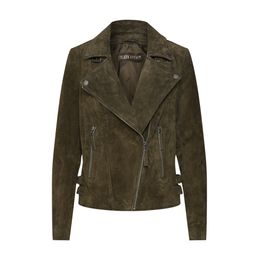 Freaky Nation Lederjacke 'Taxi Driver' Damen Gr&ouml;&szlig;e XXS oliv