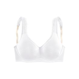 Lascana Bralette-BH 'Dope Dyed' Damen Gr&ouml;&szlig;e 75 wei&szlig;