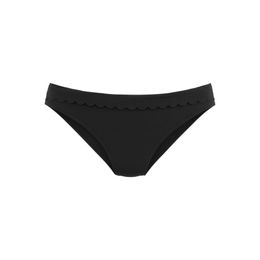Lascana Bikinihose 'Scallop' Damen Gr&ouml;&szlig;e M/L schwarz