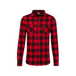 Urban Classics Hemd Herren Gr&ouml;&szlig;e XS rot / dunkelrot / schwarz